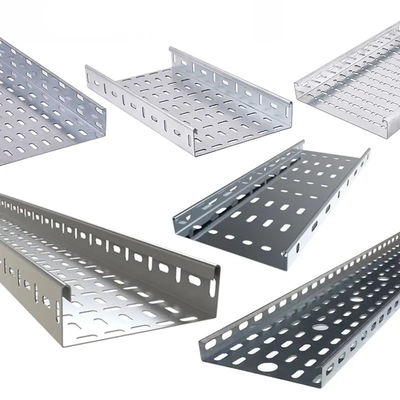 Corrosion Resistant Silver Metal Wireway Cable Tray For Industrial